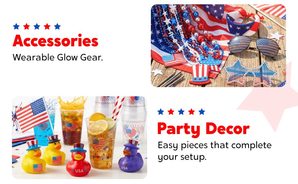 6 Pcs 4th of July Patriotic Bandanas, American Flag Bandanas Headbands ...