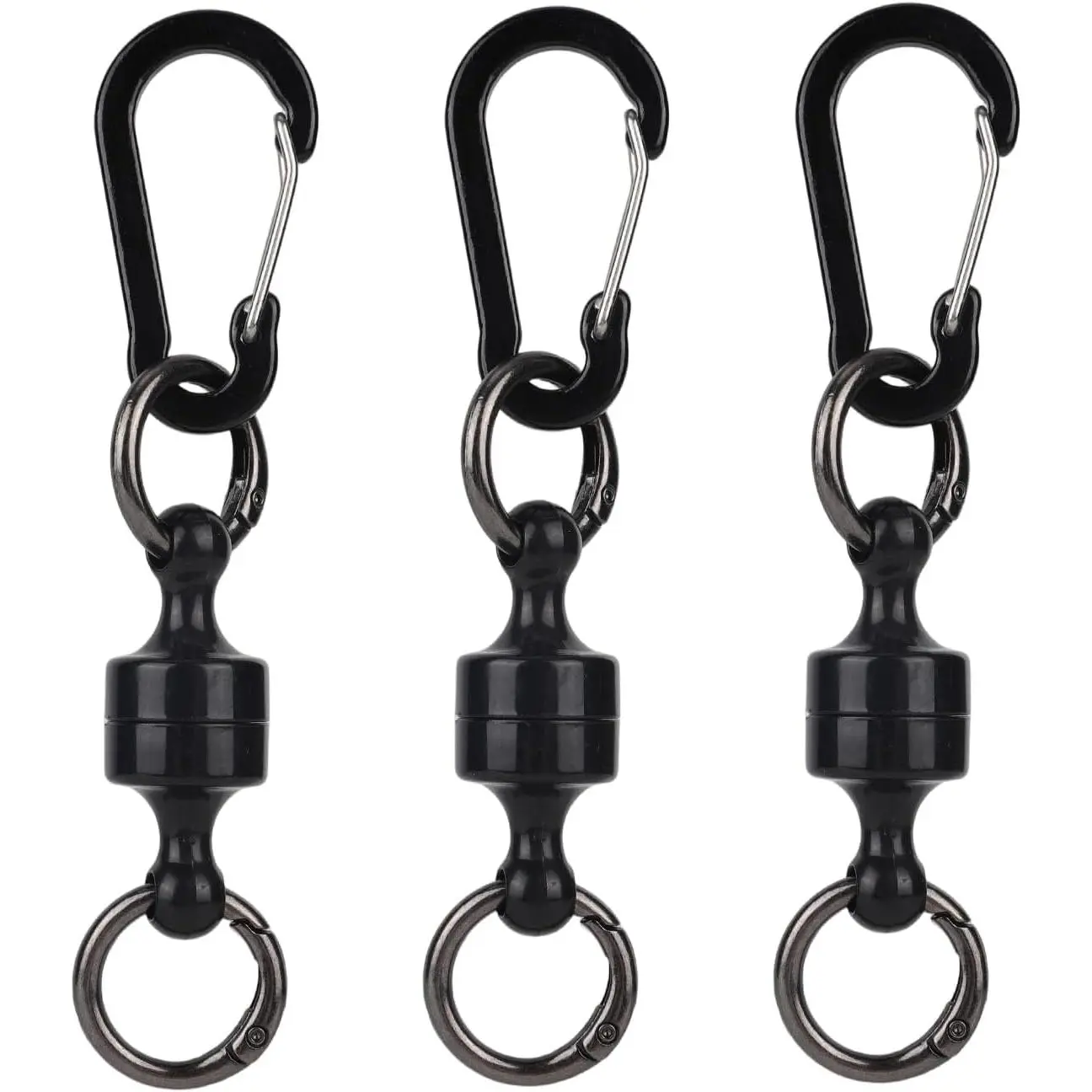 3 count Quick Release Keychains, Heavy Duty Detachable Swivel Clip ...