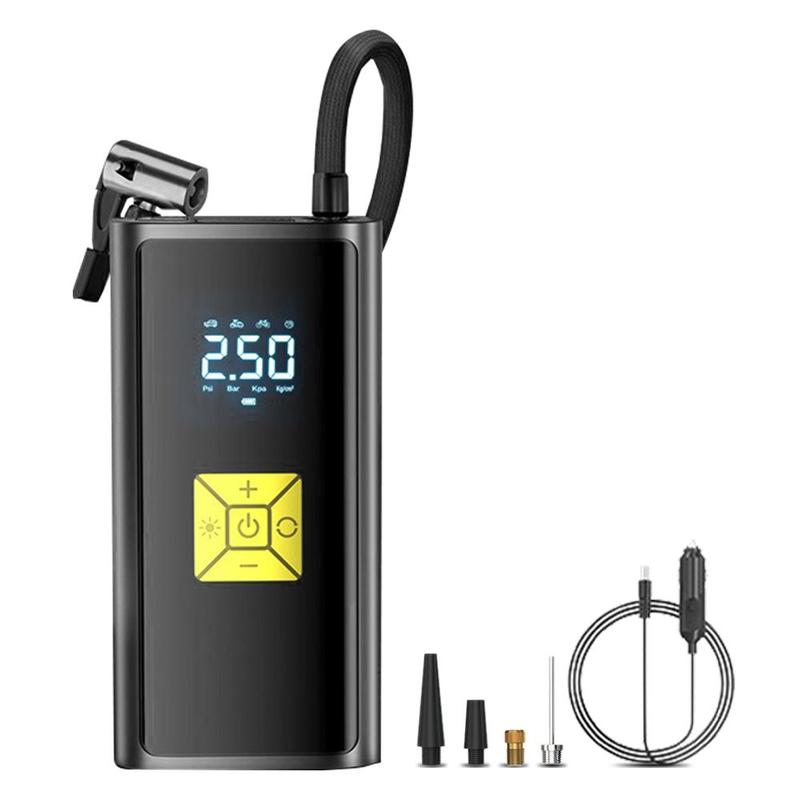 Portable Car Air Pump, Multi-purpose Digital Display Inflatable Pump ...