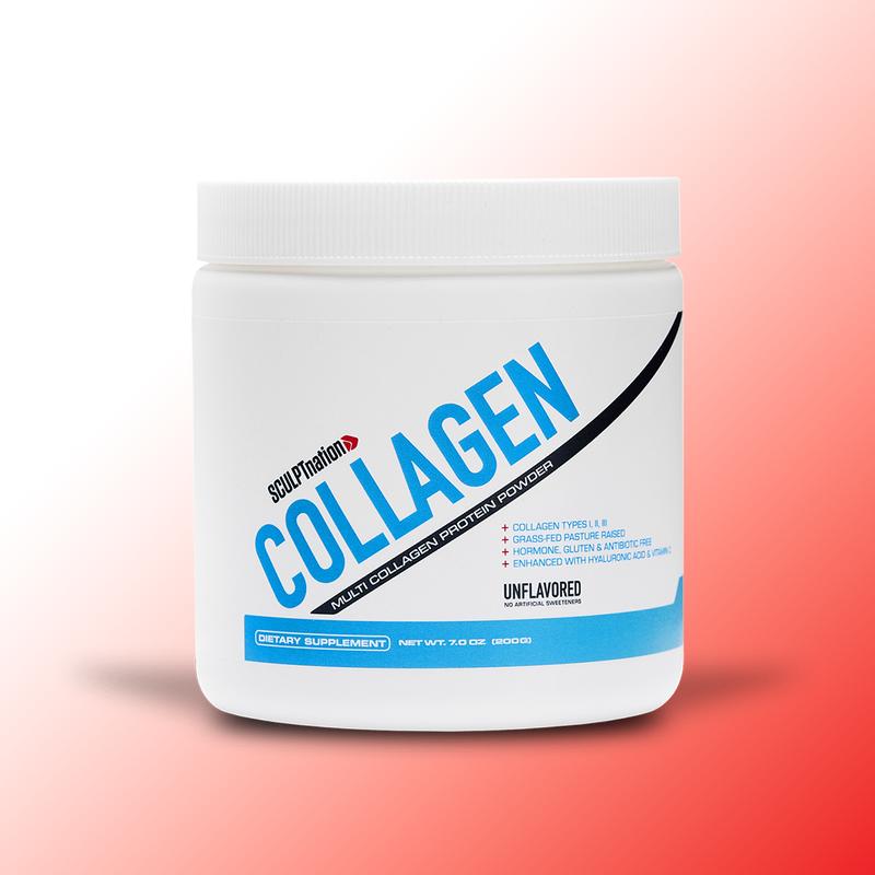 Sculpt Nation Collagen Peptides - Types 1, II & III Collagen Supplement ...