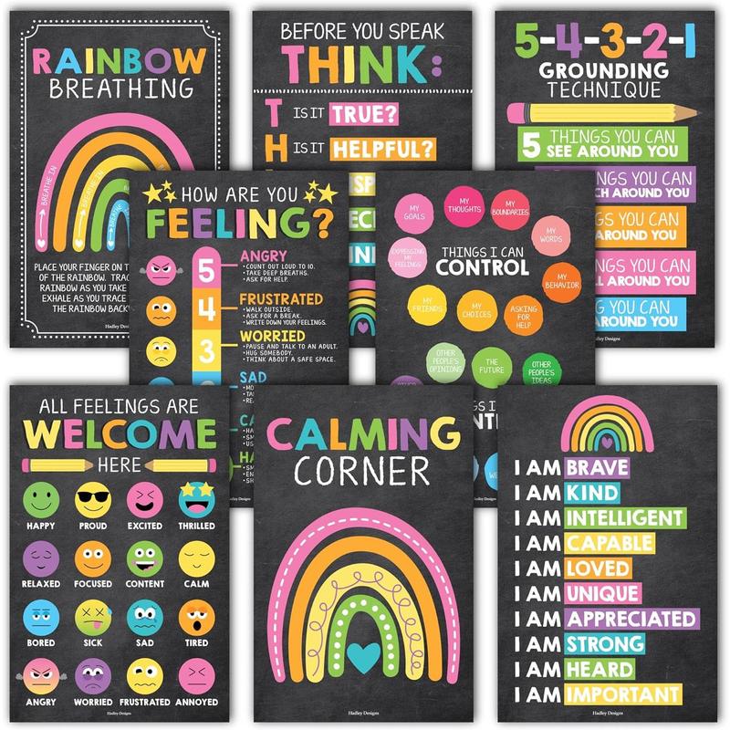 8 Calming Corner Posters For Classroom Must Haves For Teachers - 11x17 ...