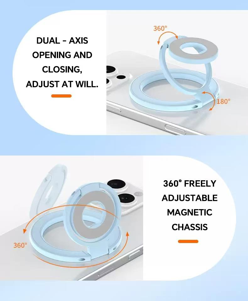 Magnetic Phone Holder 2-in-1 Ring Holder, 360° Rotation, Suitable for ...