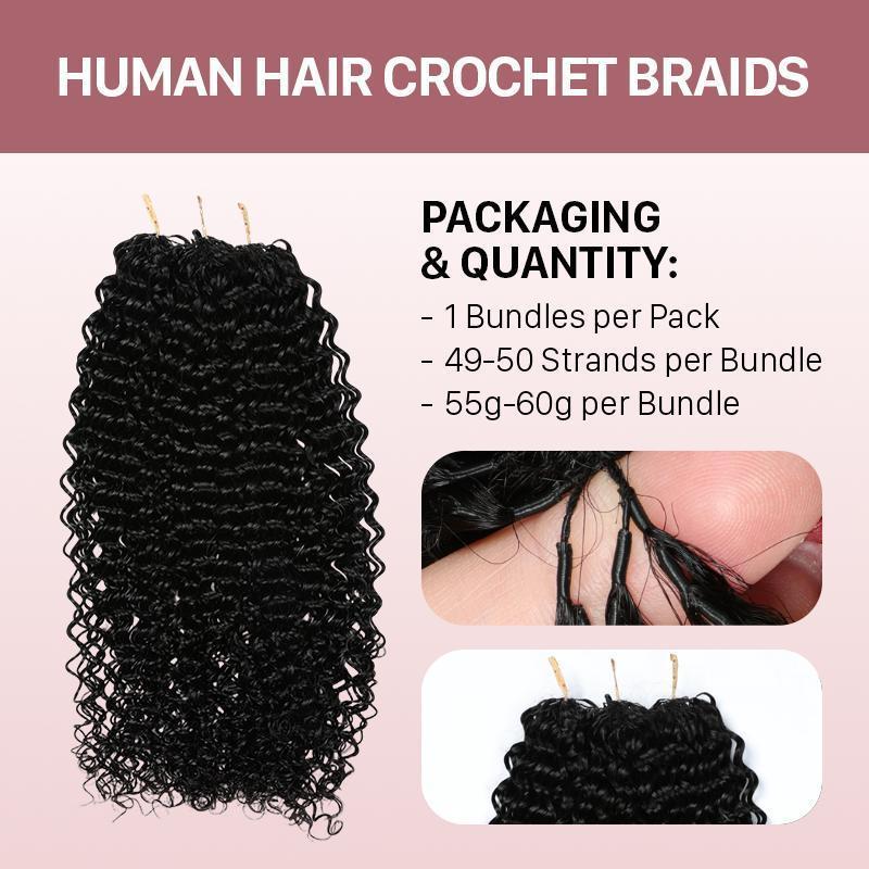 【Christmas Sale】LWIGS Feather Crochet Human Hair Extensions Knotless ...