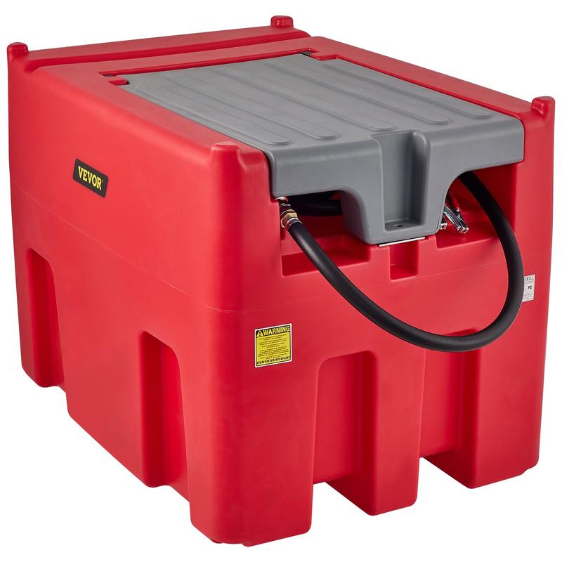 VEVOR Portable Diesel Tank, 116 Gallon Capacity & 10 GPM Flow Rate ...