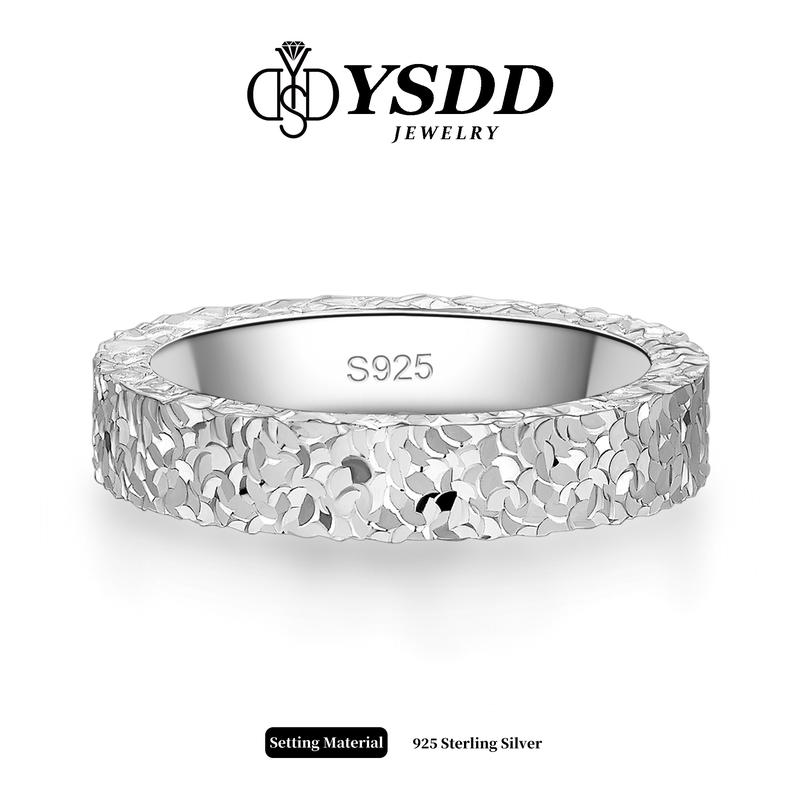 325 Bling Bling】Super Shinny 4MM Fish Scale Texture Rings 925 - TikTok Shop