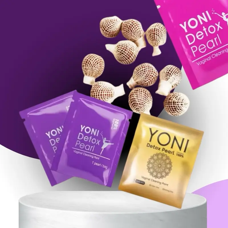 YONI Detox Pearl 6pcs Yoni Pearls Detox Ball with String and Applicator ...