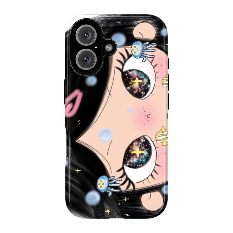Sad Crying Anime Girl Eyes Phone Case – Aesthetic Kawaii Manga Art, Emo ...