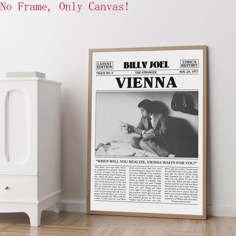 Slow Down You're Doing Fine Poster, Billy Joel, Vienna Wall Art ...