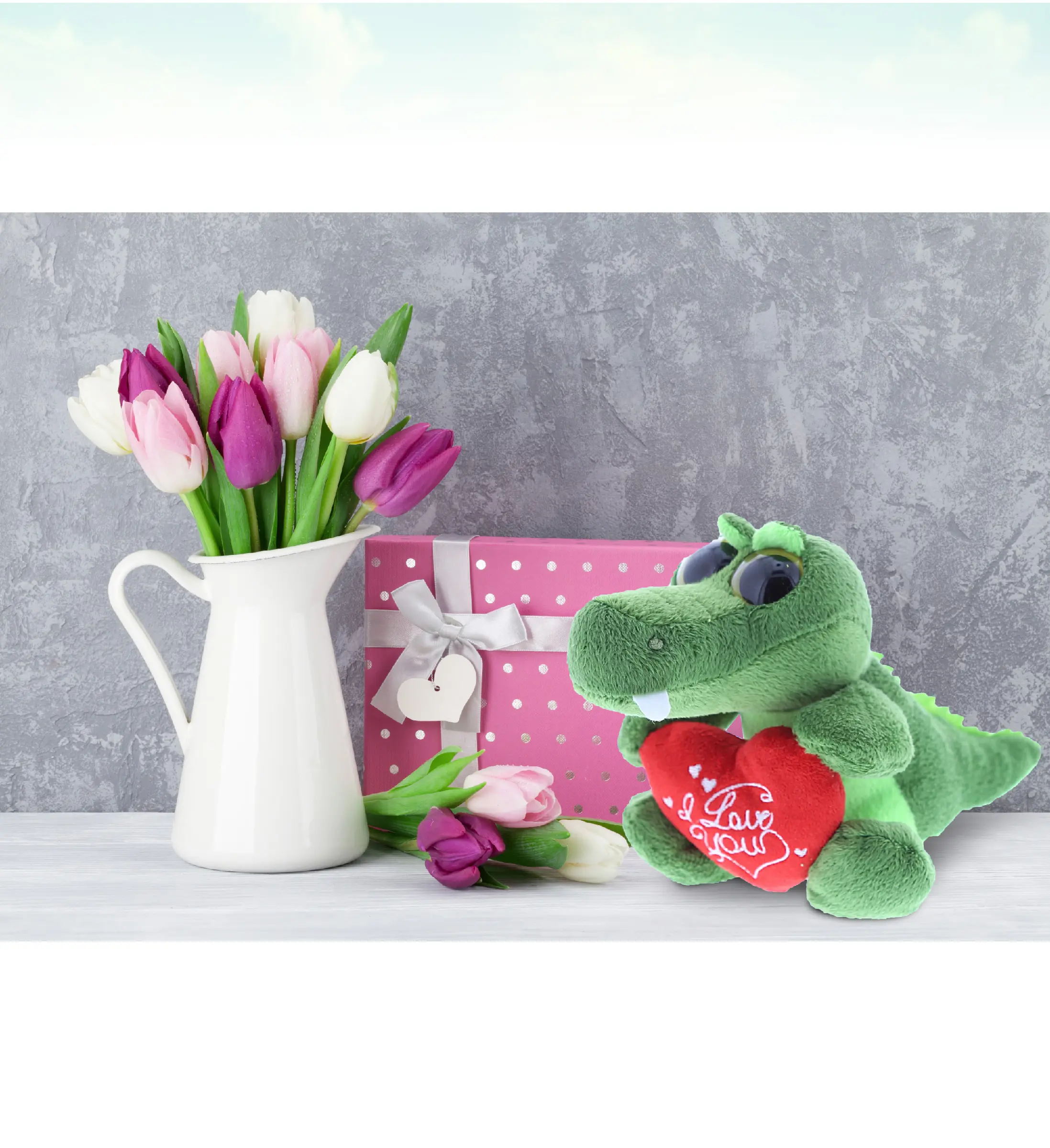 PLUSH I LOVE YOU RED HEART - BIG EYE 6" PLUSH - ALLIGATOR - TikTok Shop