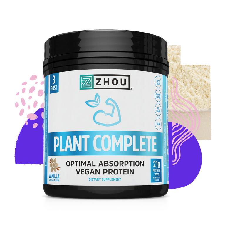 Plant Complete Optimal Absorption Vegan Protein with Shiitake Mushroom ...