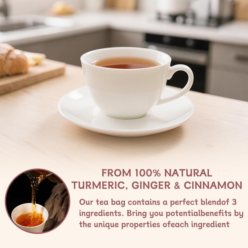 Turmeric Tea with Spices: Turmeric, Ginger, Cinnamon. 100% natural ...