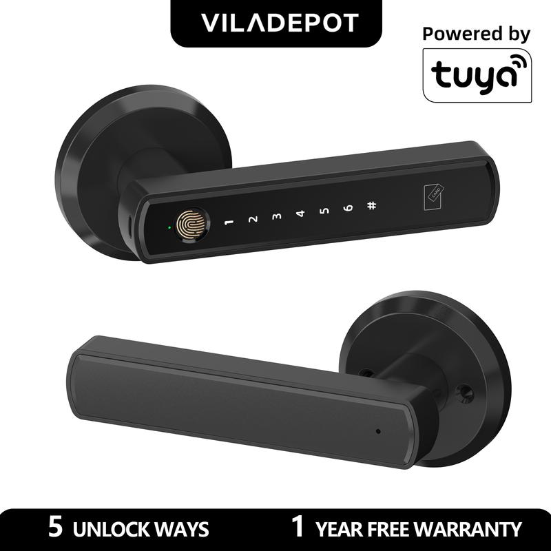 Smart Fingerprint Door Lock,Keyless Entry Handle,Biometric tech & App ...
