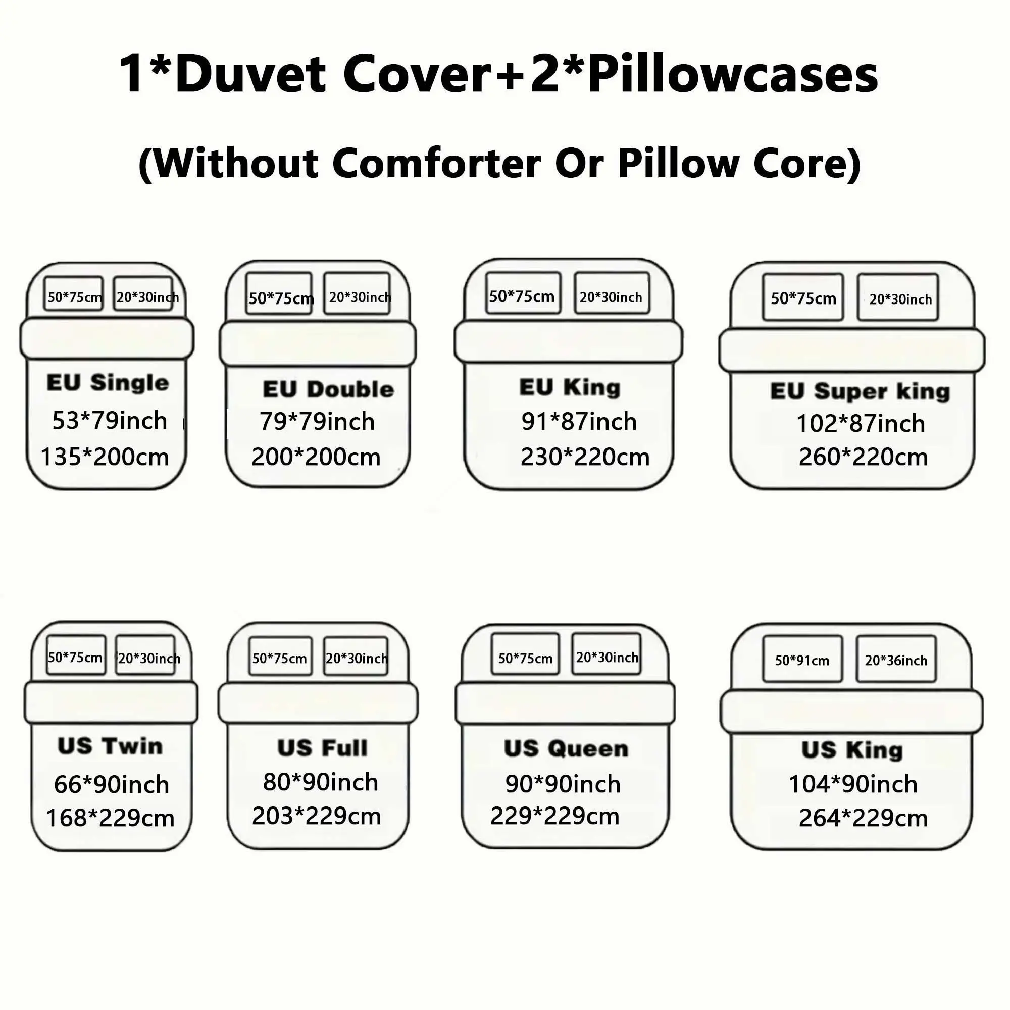 3-Piece Satin Bow Print Bedding Set, Includes 1 duvet cover & 2 ...