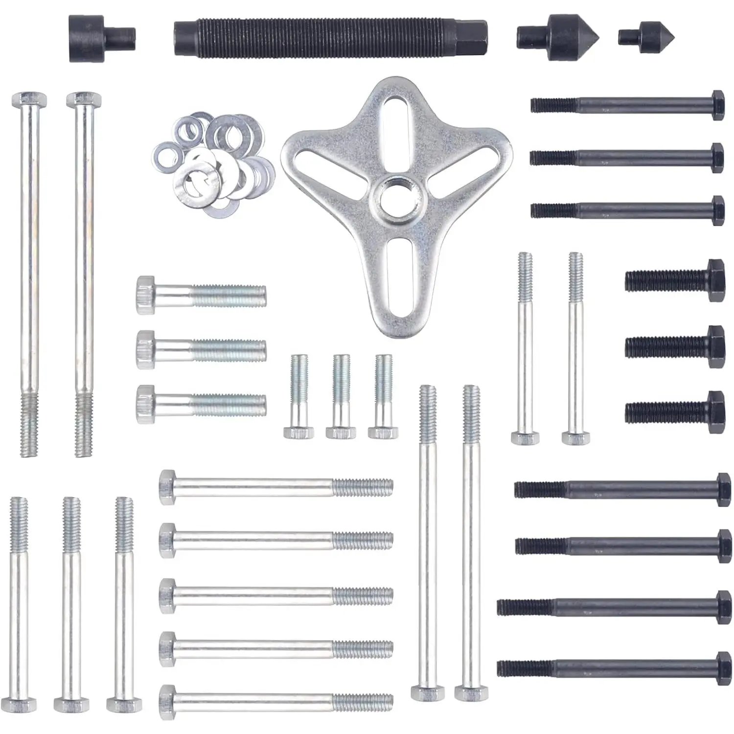 46 Pcs Balancer Puller Set Flywheel Steering Wheel Puller Kit Gear ...