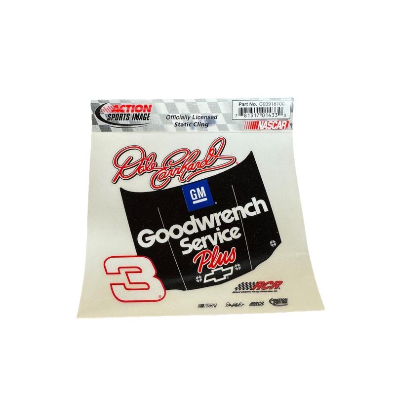 Dale Earnhardt Sr #3 GM Goodwrench Service Plus Static Cling Window ...
