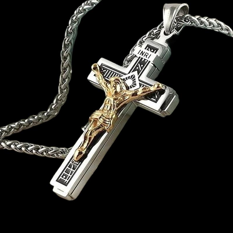 Halo Accessories Stainless Steel Cross Jewelry Sleek Design with ...