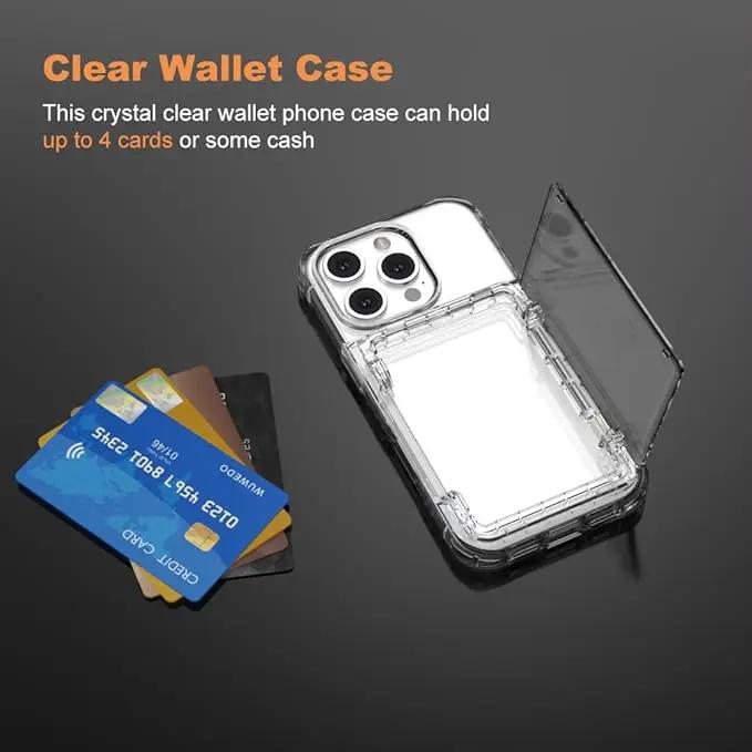 Transparent Photocard Phone Cases with Photocard Holder,Flip Open Card ...