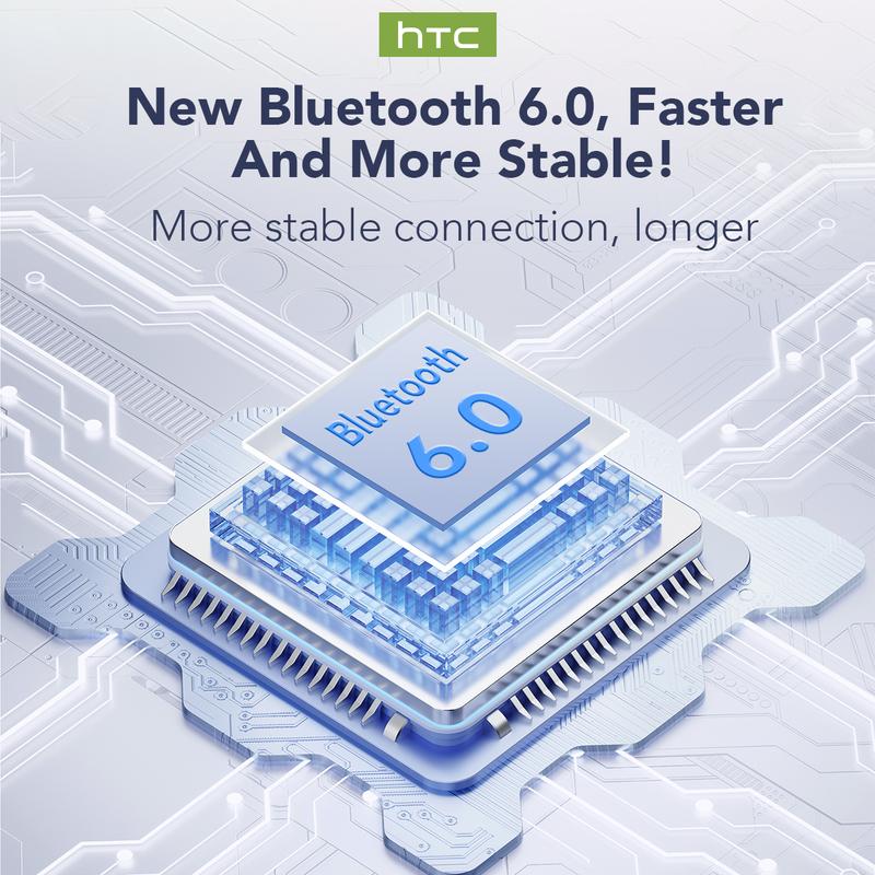 hTC NE20 True Wireless Ear Buds with LCD Screen for Gaming Bluetooth ...