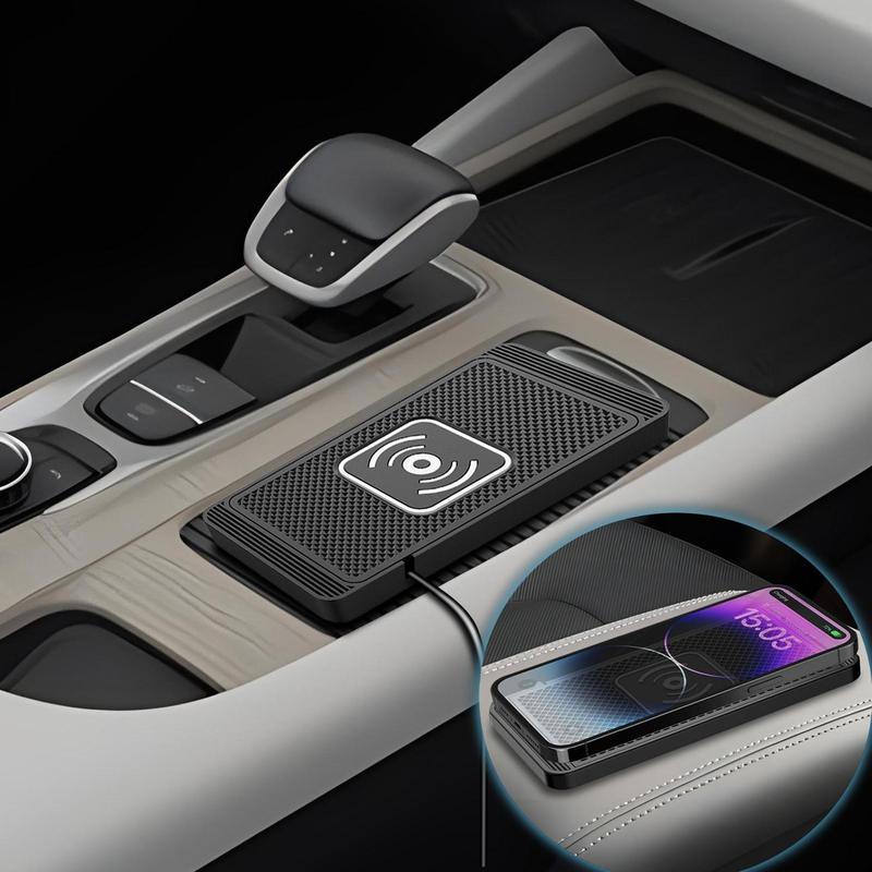 15W Wireless Car Charger, Non-slip Smart Auto Sensor Charging Pad, Car ...