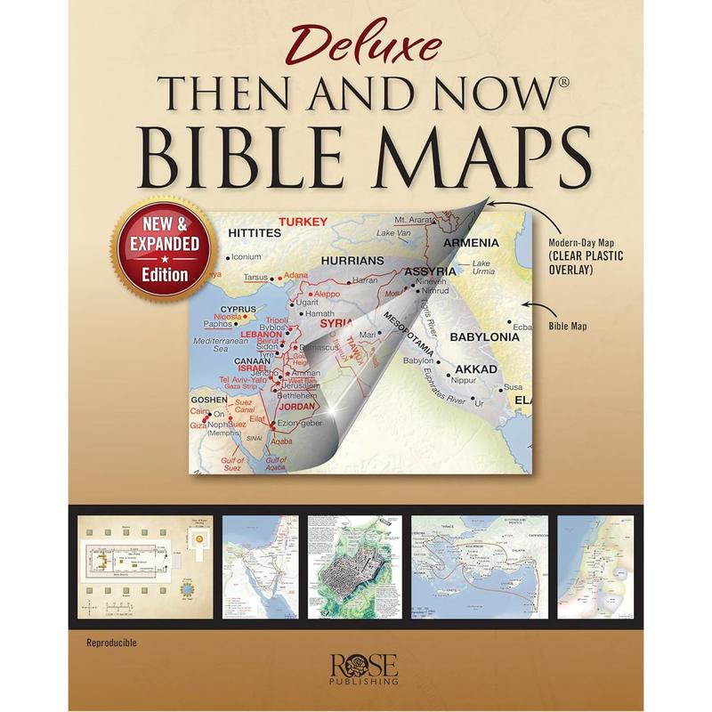 Deluxe Then and Now Bible Maps - New and Expanded Edition Hardcover ...