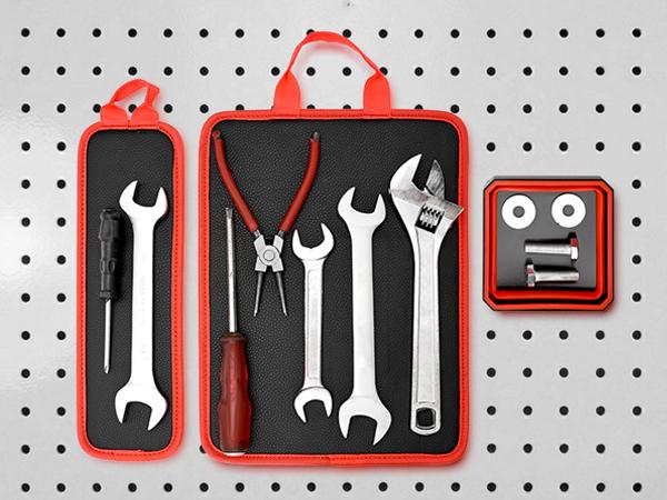 3PC Double-Sided Magnetic Tool Mat Set with Hook, Telescoping Magnetic ...