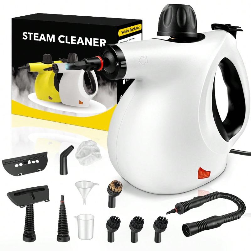 Enhanced Handheld Steam Cleaner, 12 Attachments Multi-Surface Steam ...