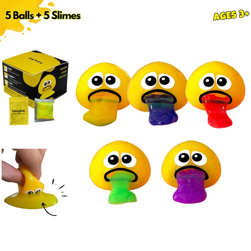 Puking Ball - 5 Pack, Patented, Non-Toxic, Fidget Toy, Stres - TikTok Shop
