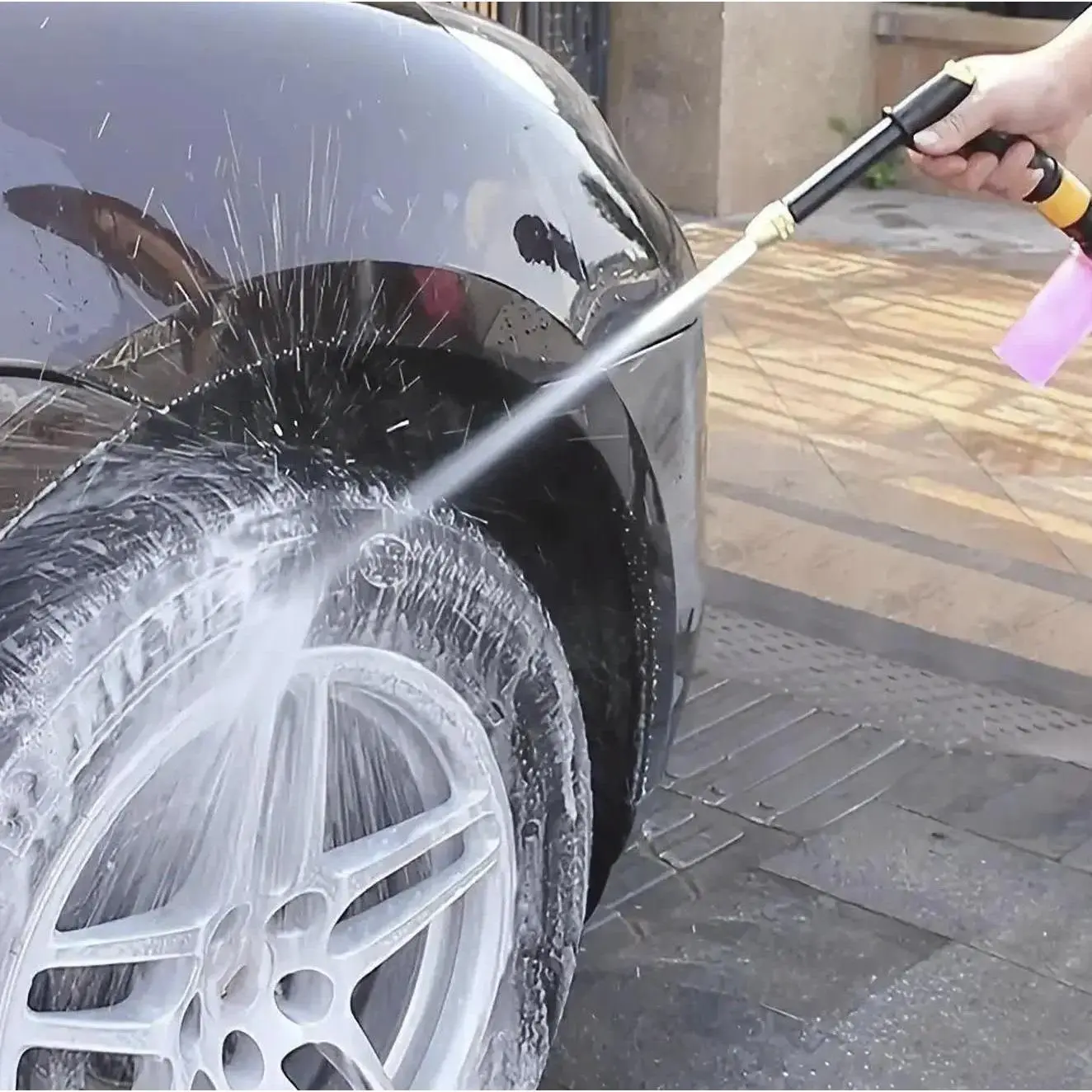【FathersDayGift】Portable High Pressure Water Sprayer, Adjustable Garden ...