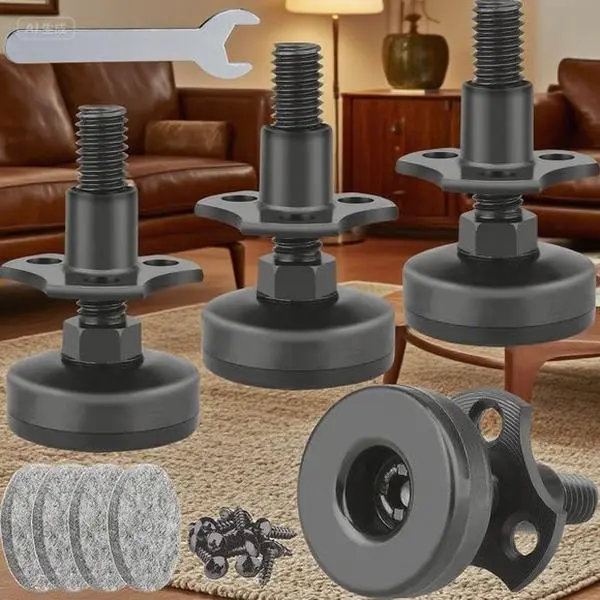 Heavy Duty Adjustable Leveling Feet - Support 1320LBs, Furniture Leg ...