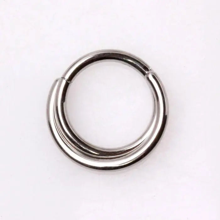 316L Stainless Steel Criss-Cross Hinged Clicker Ring - TikTok Shop