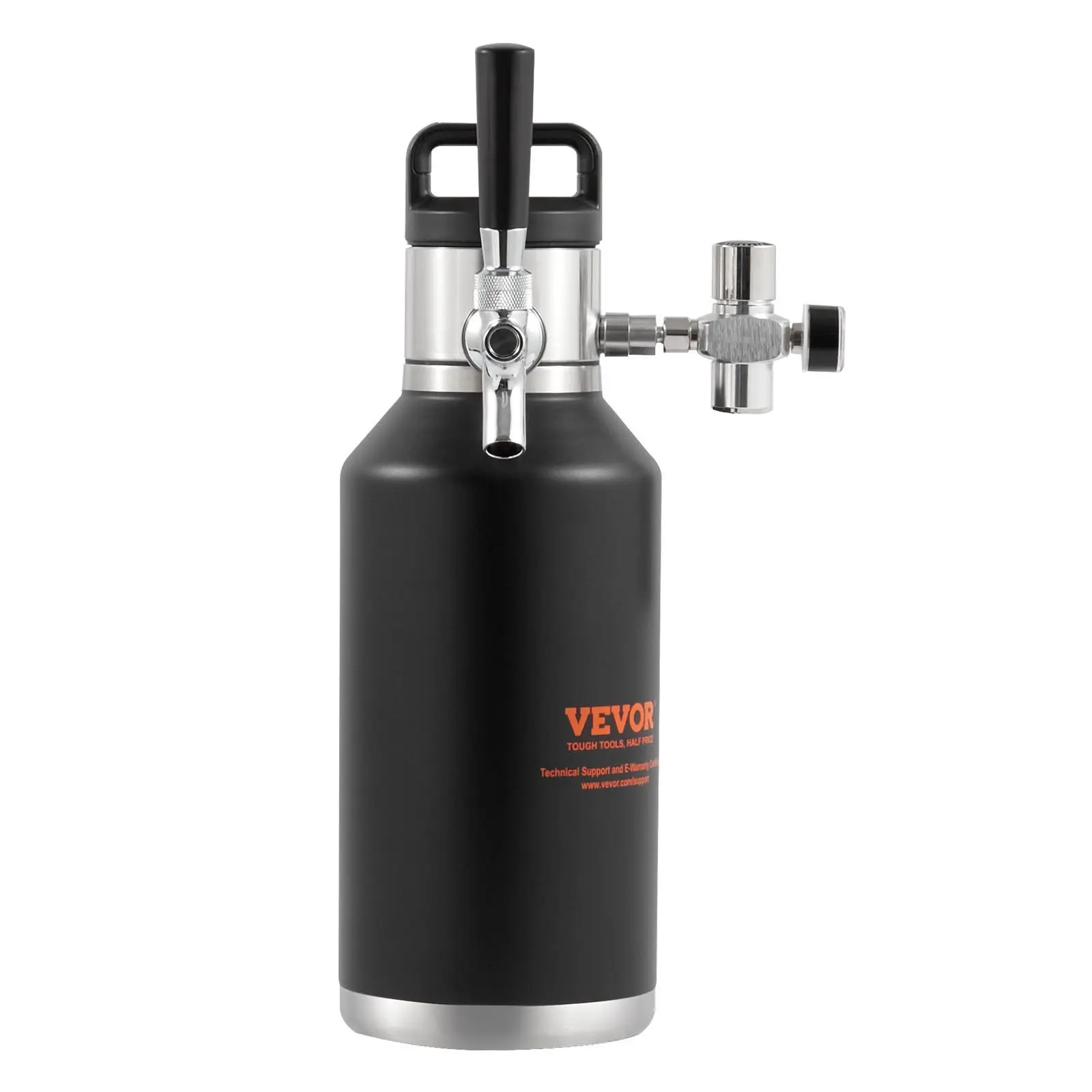 TikTokShopBlackFridayVEVOR Beer Growler Tap System, 64Oz 1.89L Mini Keg ...
