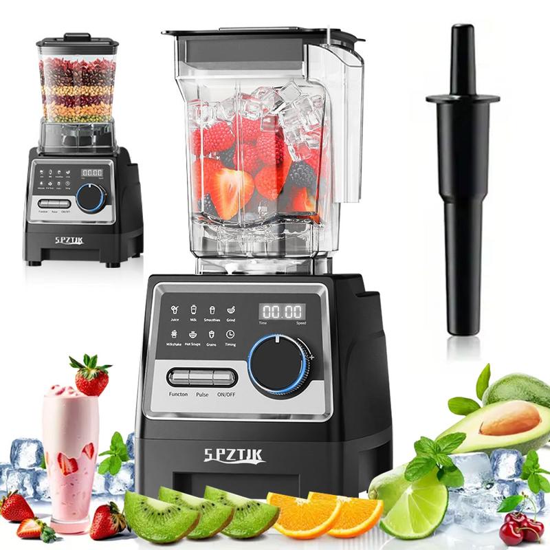 Food Processor Professional Blender, Max.2400W/1000W Blender And ...