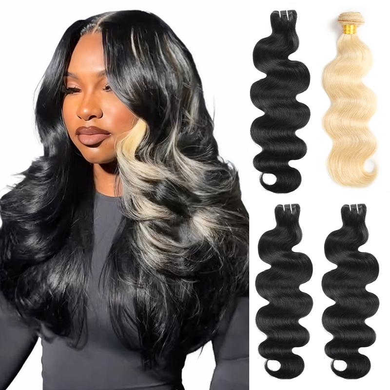 12A 1B/613 Highlight Human Hair Bundles 30inch Body Wave Bundles Human ...