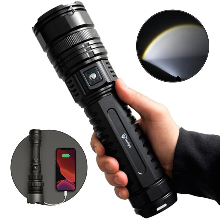 TacRight 2 In 1 Flashlight & Powerbank for Emergency Use - Long Range ...