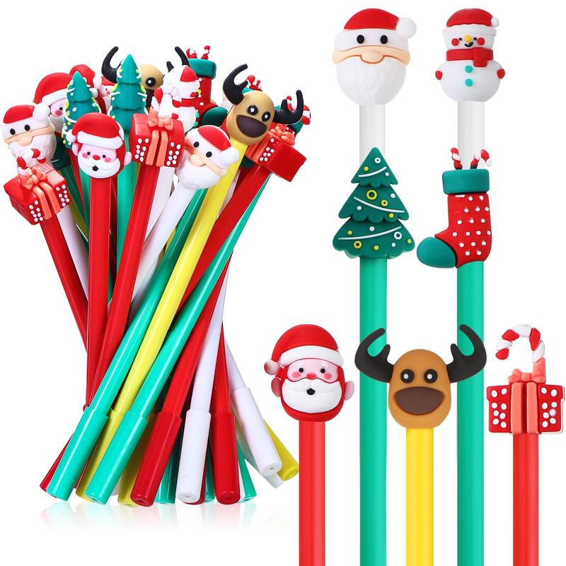 100 Pcs Christmas Gel Pens Cartoon Design Gel Pens for Christmas Party ...