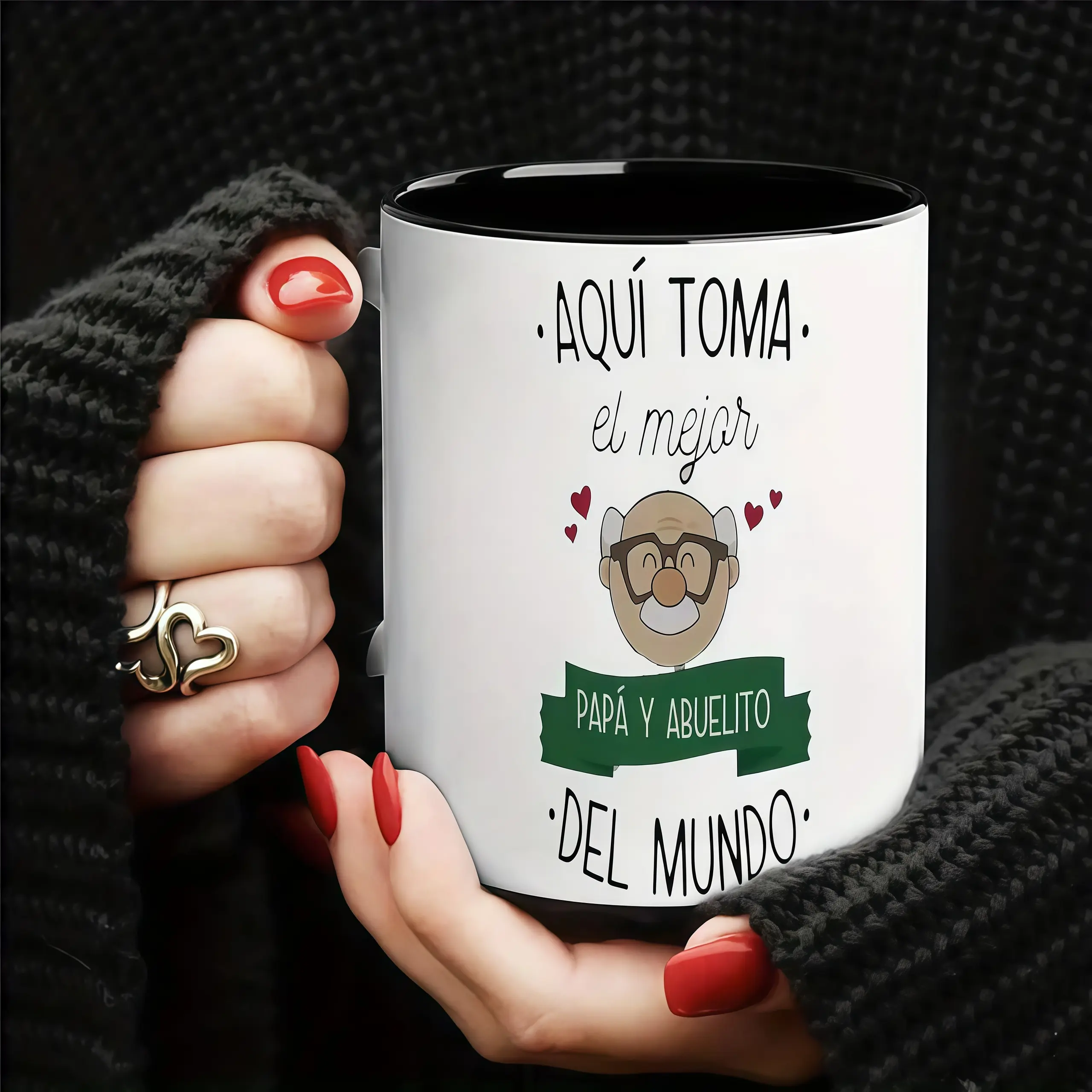 11oz 15oz Coffee Mug with Inspirational Spanish Quote "Best Dad ...