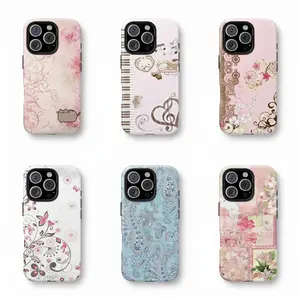 Pastel Pink Music Note Phone Case|Musical Floral Art Shockproof Case ...