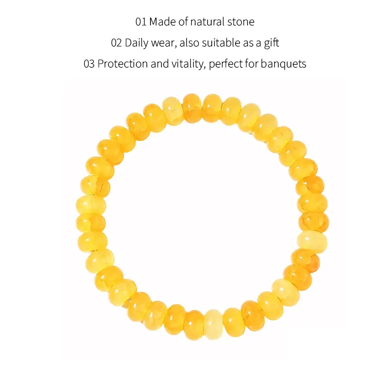 CrestJewels Natural Crystal Wealth Bracelet - Feng Shui Lucky Beads ...