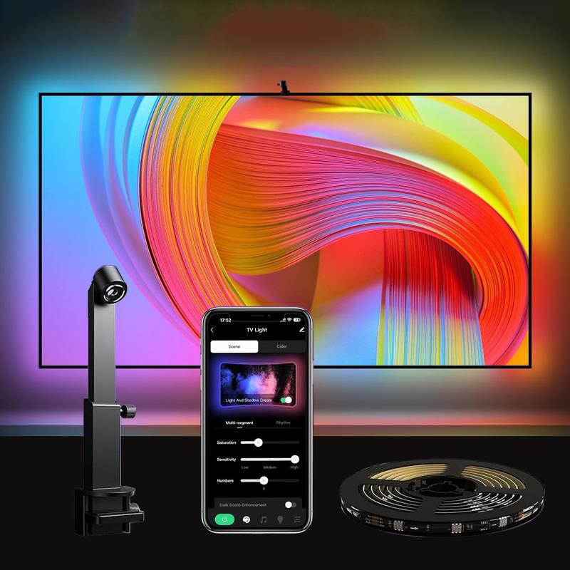 Smart TV LED Backlight with Camera, Syncs with TV Screen, Fits 32-85 ...