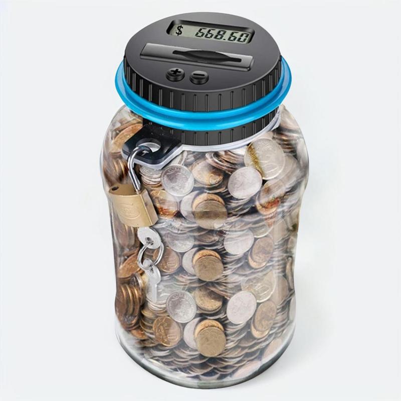 Counting Coin Bank without Battery, Large Capacity Saving Challenge ...