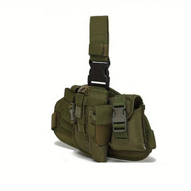 Adjustable Tactical Leg Rack with Detachable MOLLE Pouch Durable Nylon ...