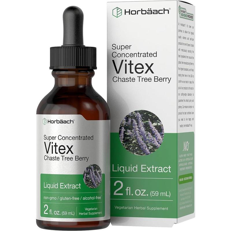 Horbäach Vitex Berry Chasteberry Extract | 2 fl oz | Super Concentrated ...