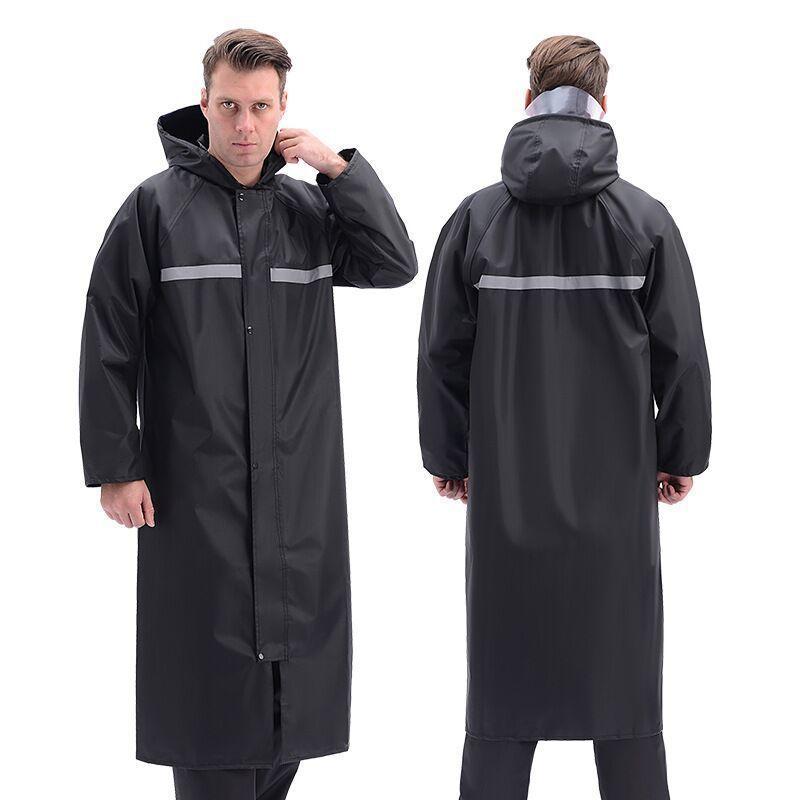 Outdoor trench coat Thickened one-piece raincoat Full body rainstorm ...