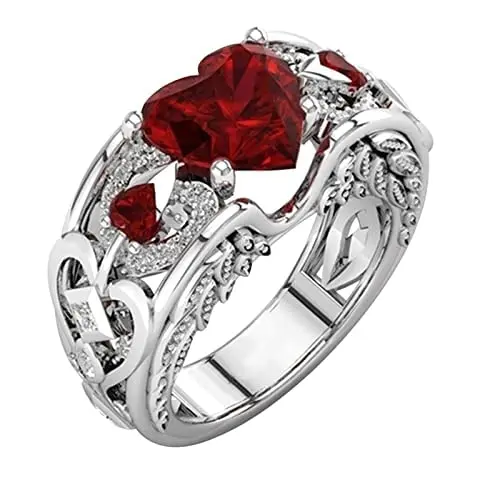 2PCS Personalized Wedding Ring Sets Custom His and Her Promise Rings ...