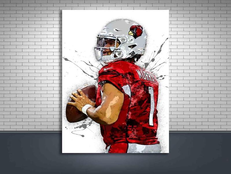 Kyler Murray Poster, Arizona Cardinals, Gallery Canvas Wrap, Fine Art ...