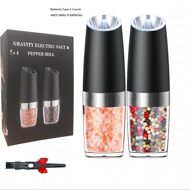 Portable Electric Salt & Pepper Grinding Machine, Battery Required ...