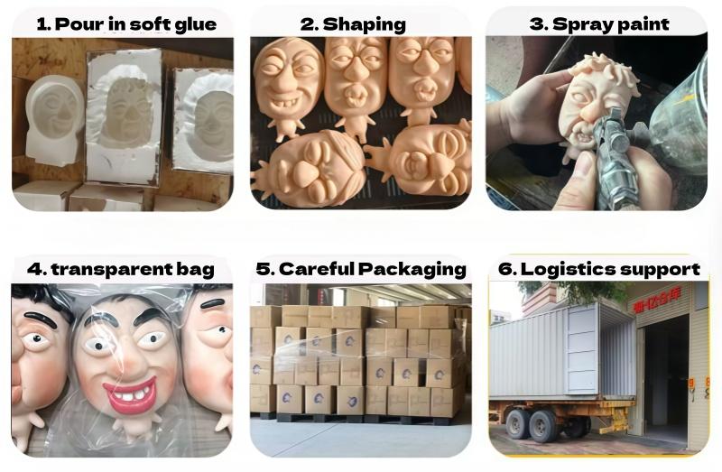 Popping Pimple Squishy Toy Fast-rebound Squeeze Toy with Funny Faces ...