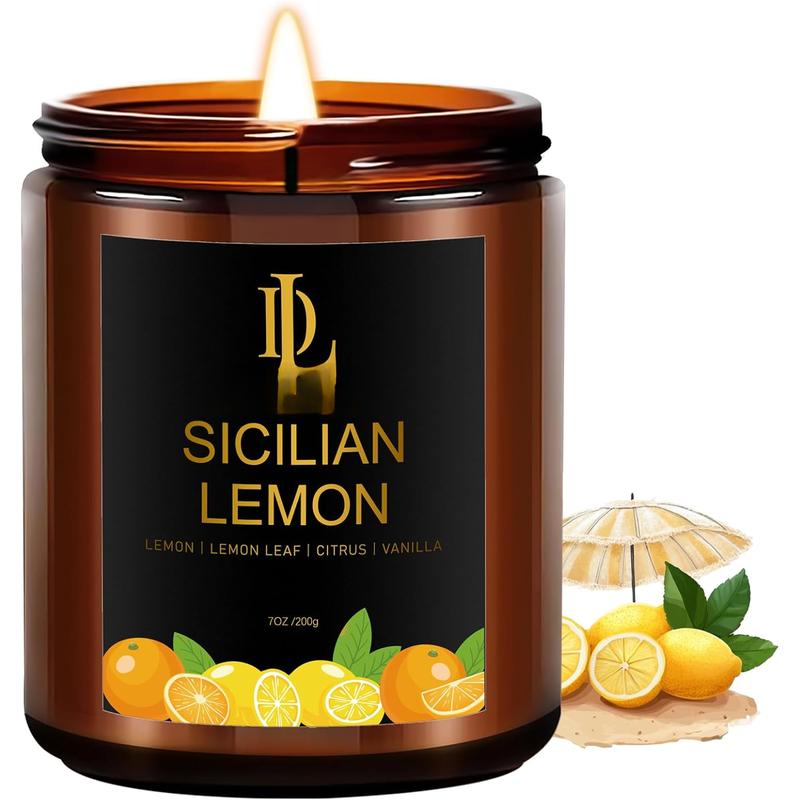Sicilian Lemon Canes, 7oz Sicilian Lemon Scented Cane, Soy Canes for ...