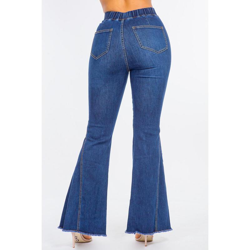 American Bazi High Waist Curvy Flare Jeans - TikTok Shop
