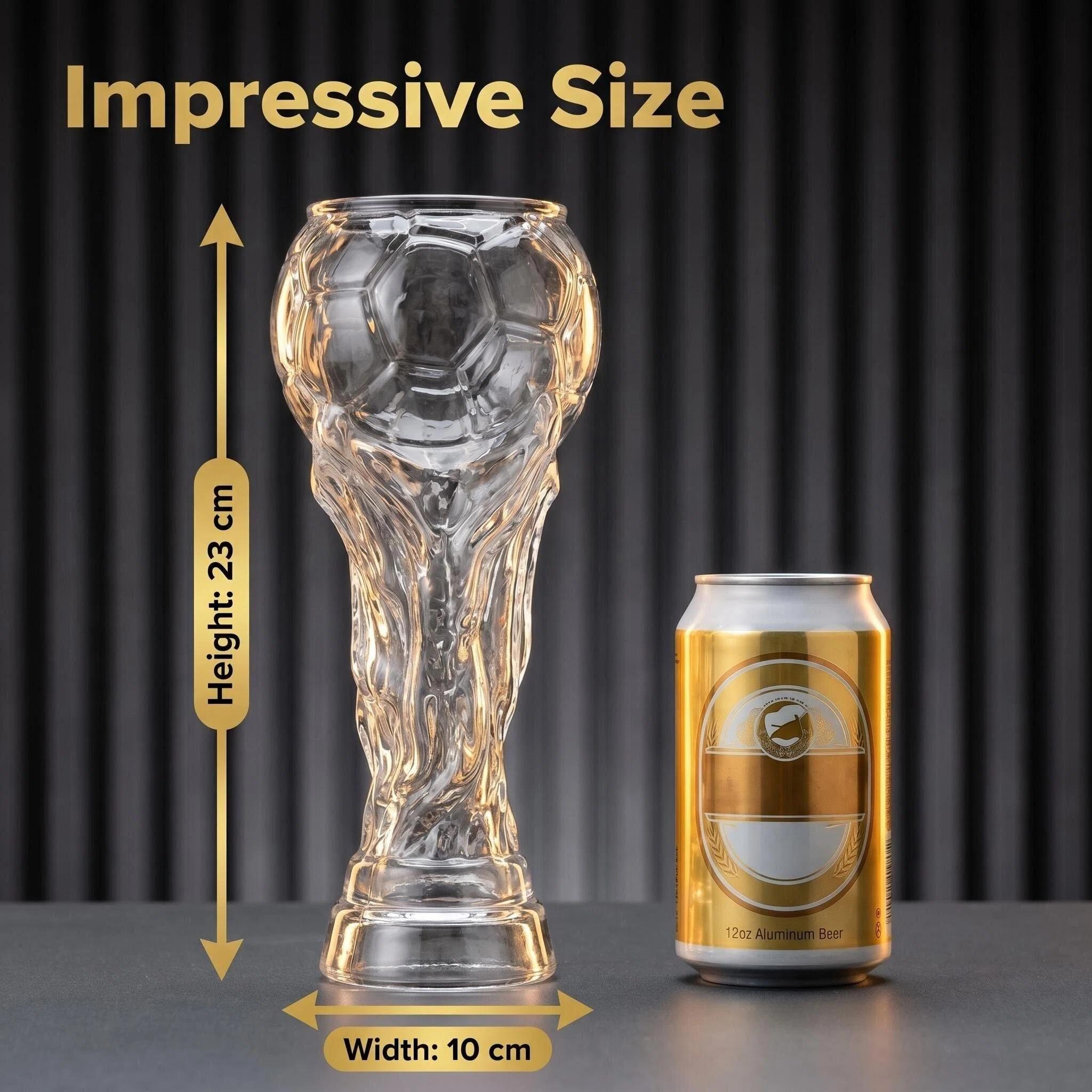 27oz/20oz Football Party Glass Cup, made of glass, features a ...